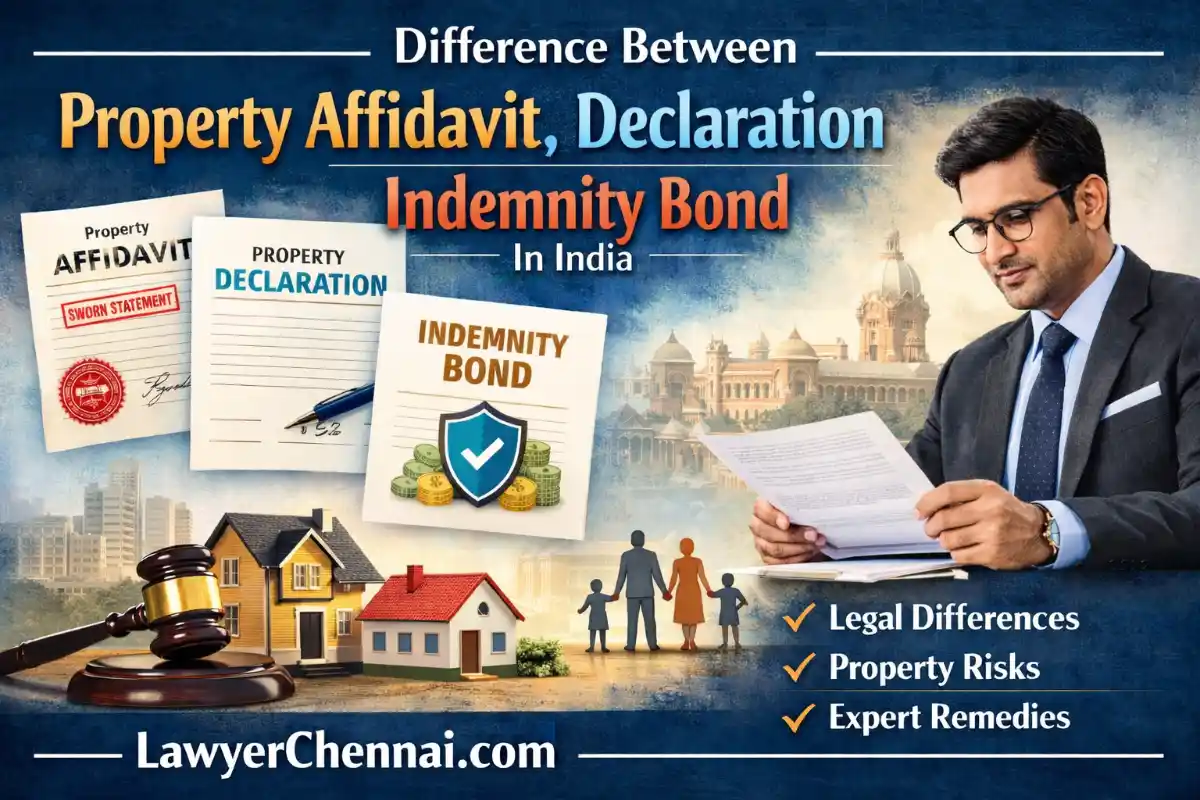 Difference Between Property Affidavit, Declaration, and Indemnity Bond ...